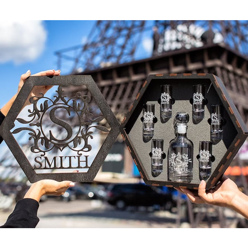 Custom Tequila Glasses Set and Vodka Decanter Set – myroyalcustom